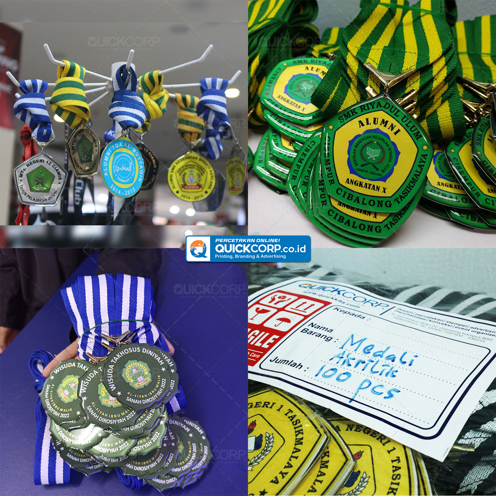 Medali Akrilik Sticker | QuickCorp