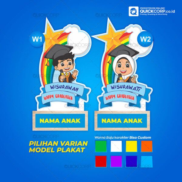 Plakat Akrilik Wisuda Custom | Hadiah Kelulusan Eksklusif