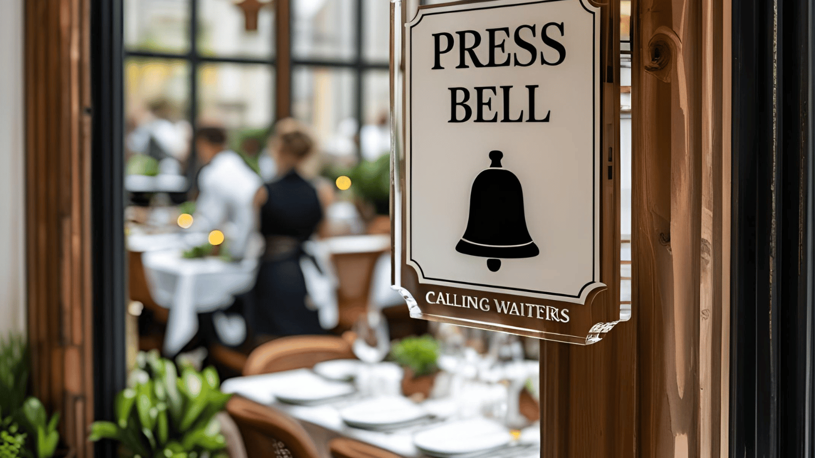 Sign Akrilik Tekan Bell: Solusi Sopan Panggil Pelayan
