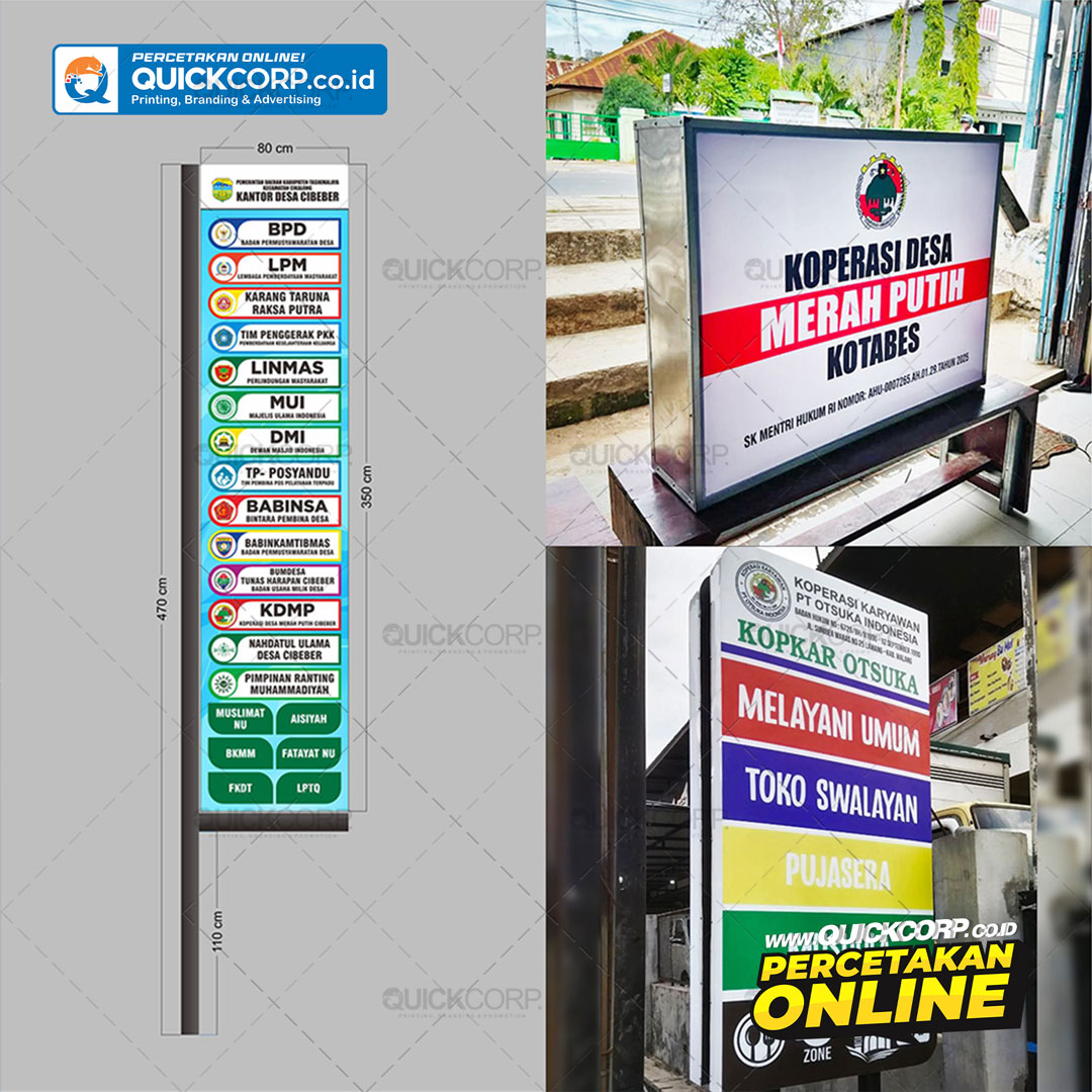 Neon Box Koperasi Merah Putih (Custom) | QuickCorp